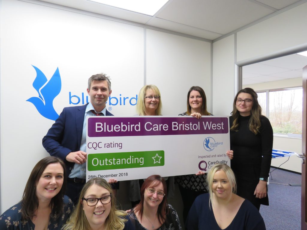 Bluebird Care Bristol improves from good to outstanding