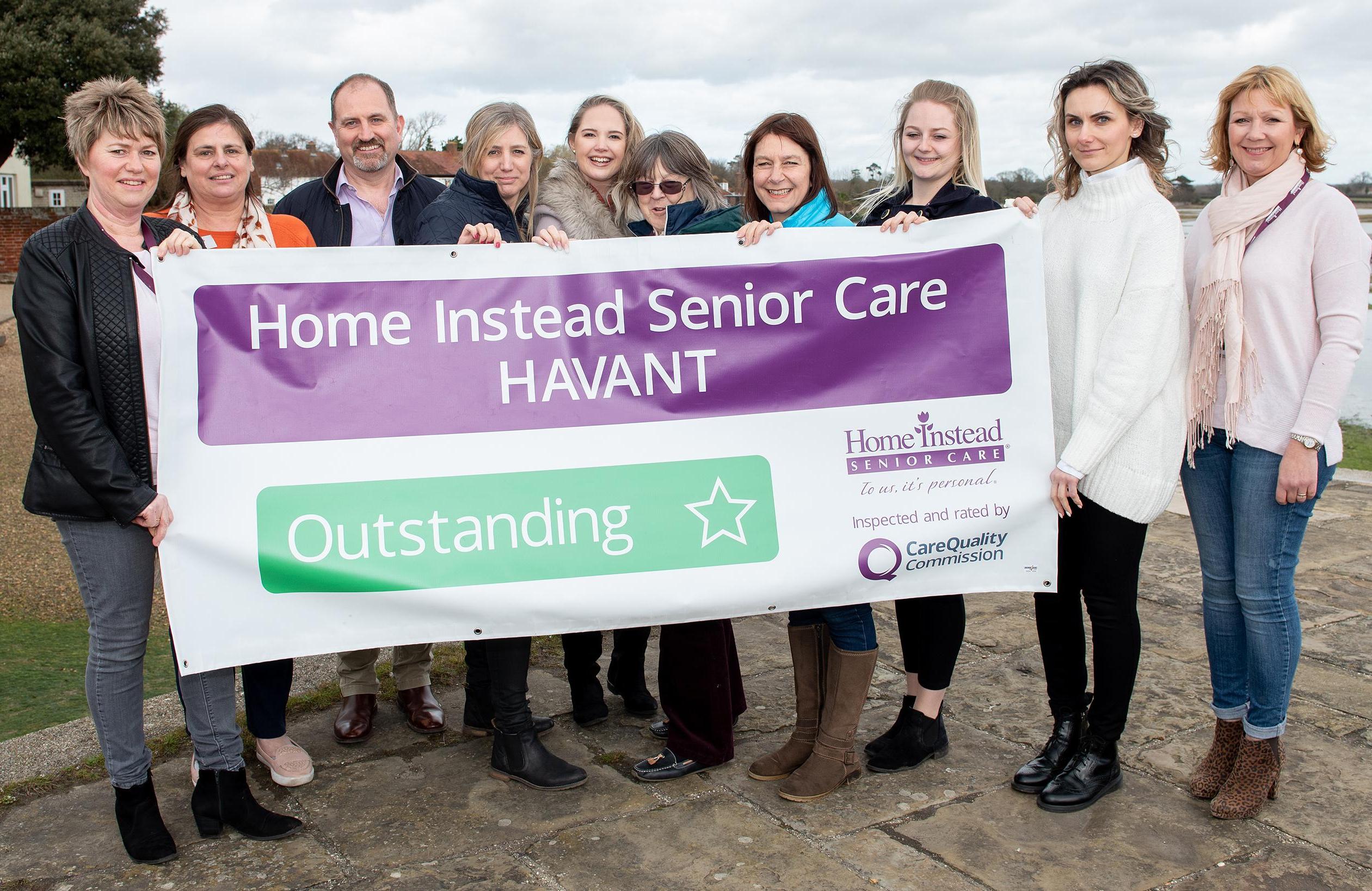 Home Instead Hampshire branch rated 'Outstanding' in first inspection