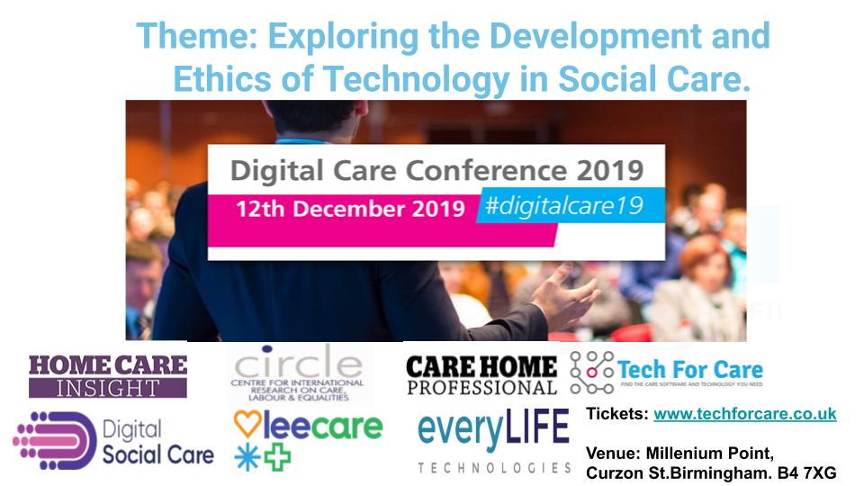Digital Care Conference to tackle the ethics of technology in care