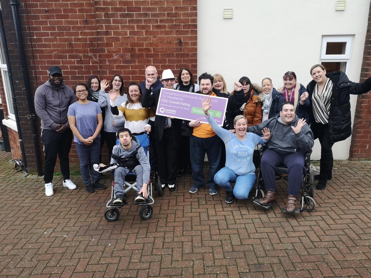 Double Outstanding supported living service achieves perfect score