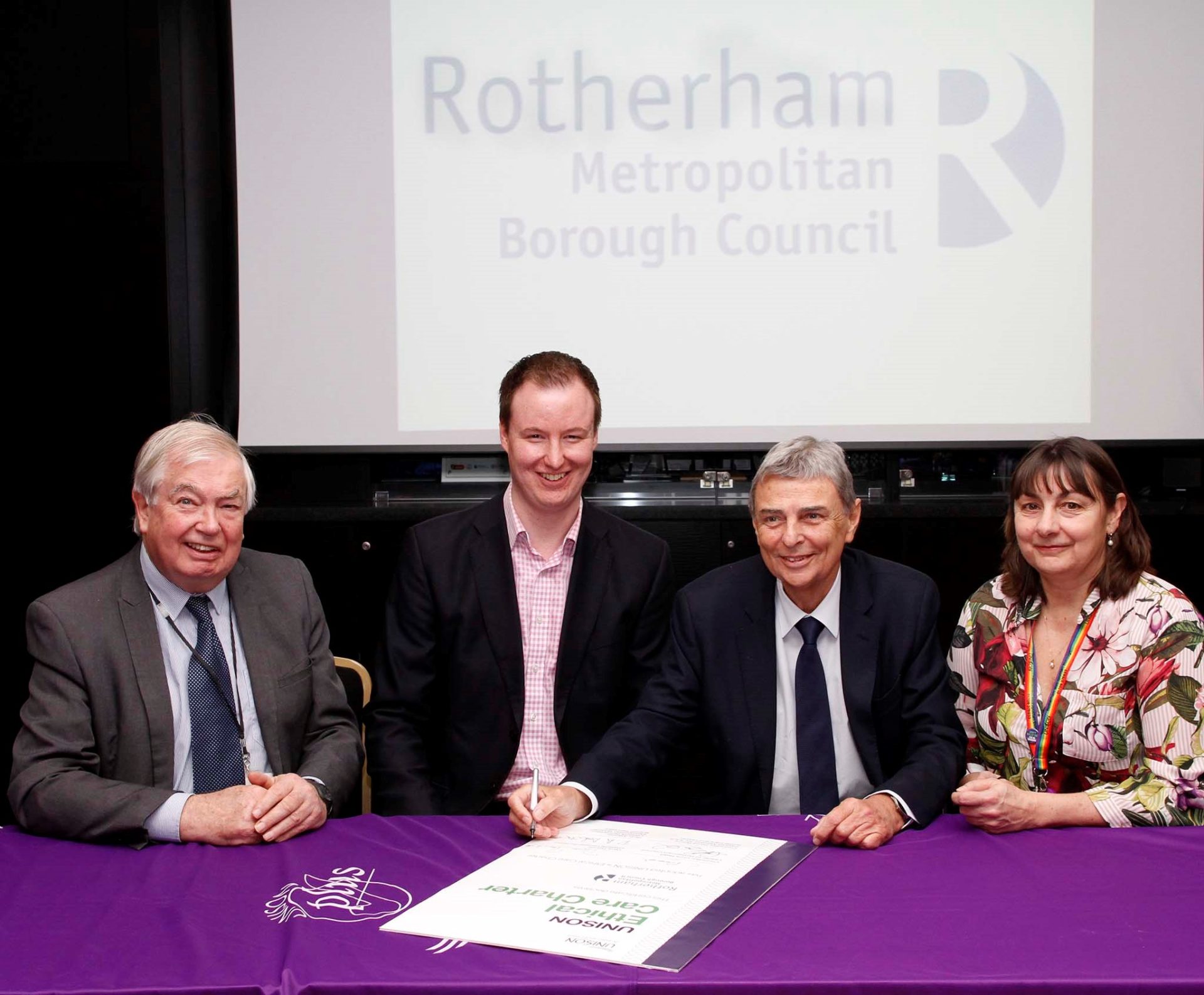 Unison signs up Rotherham Council to ethical care charter
