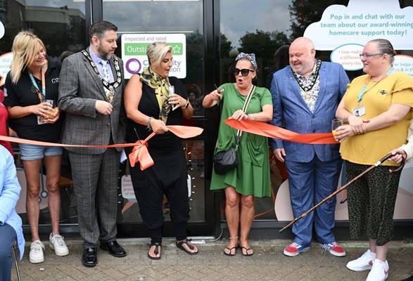 BBC EastEnders star opens new Right at Home office