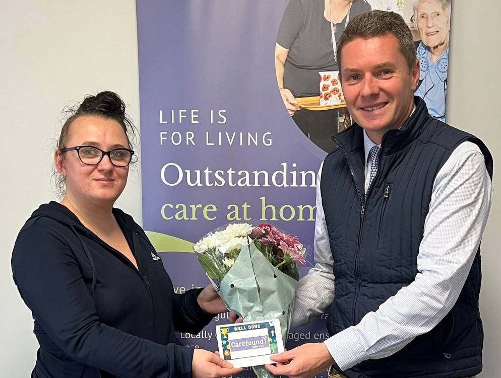 Carer wins award for 'overwhelming' work reducing hospital admissions